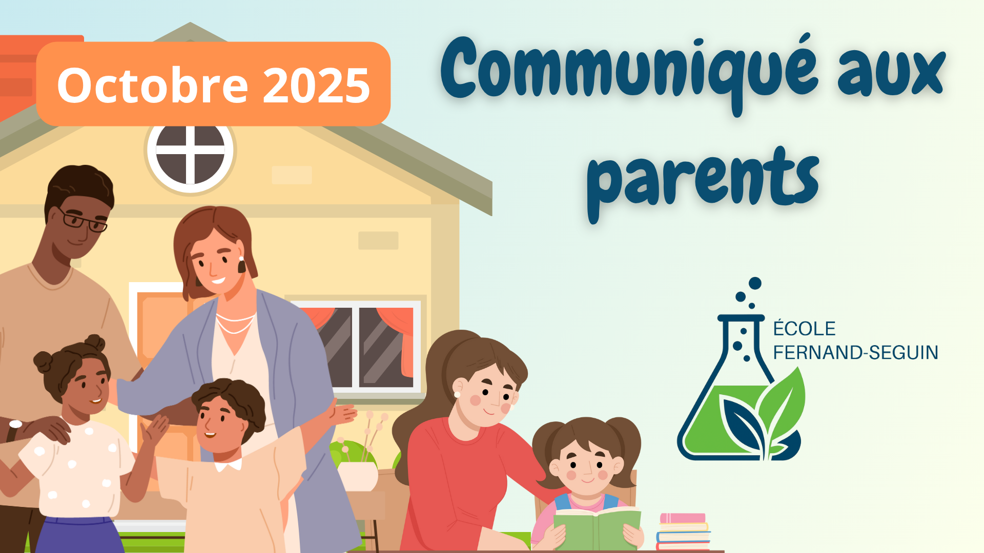 Communiqué aux parents-octobre – École primaire Fernand-Séguin